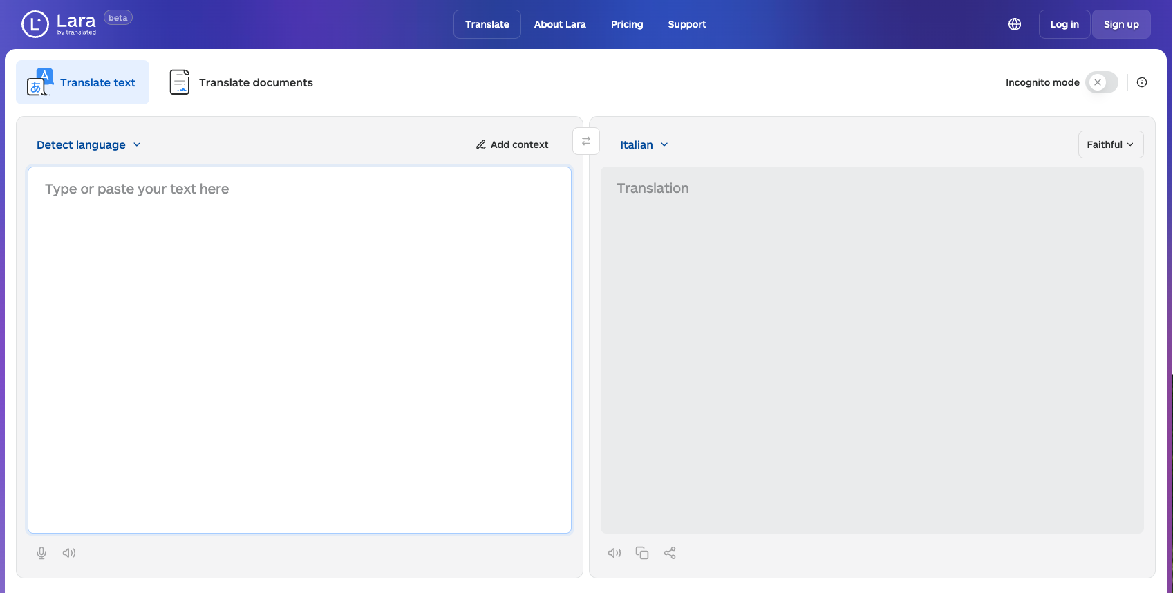 Lara beginner's guide